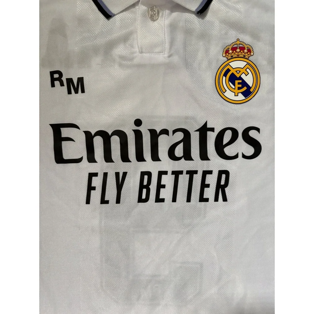 Shirts | Real Madrid Benzema 9 Soccer Jersey Emirates Fly Better Xl ...